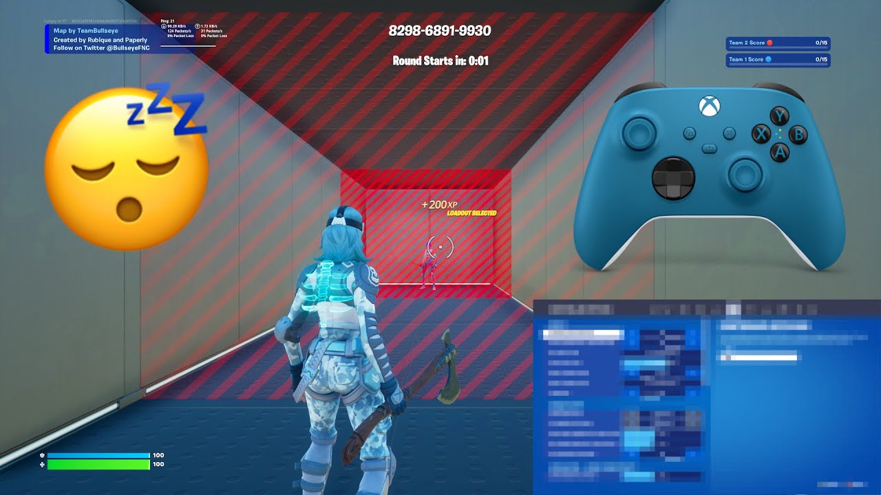 Chill Fortnite ASMR 😴 1v1 Piece Control🏆 Satisfying Controller Sounds ...