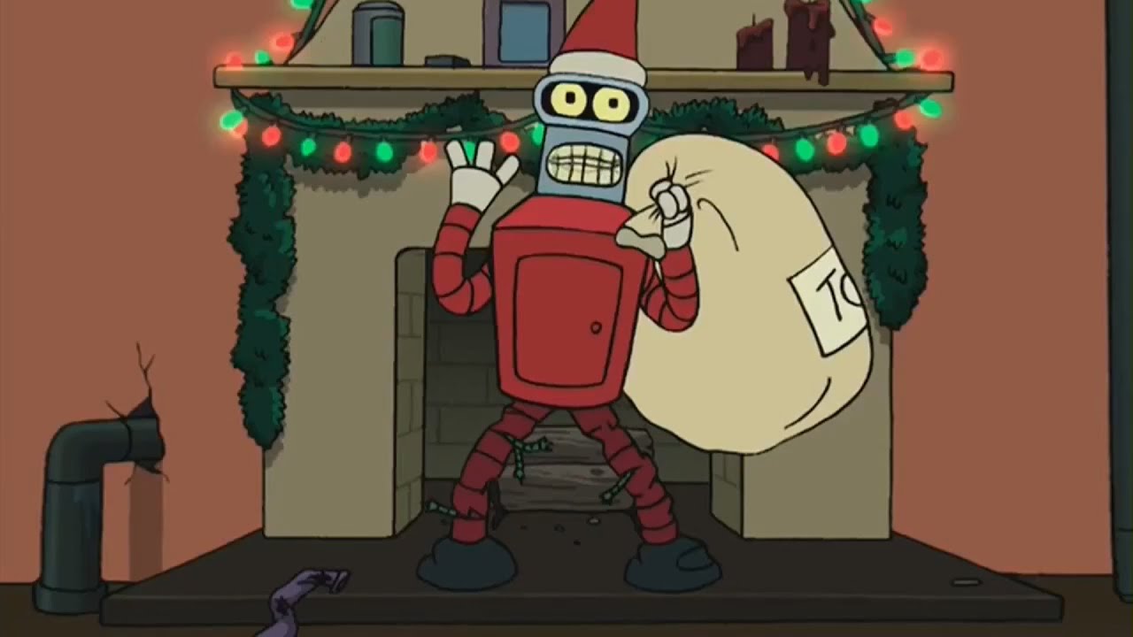Bender se convierte en Santa Claus -Los duendes cantan felices (Parte 2 ...