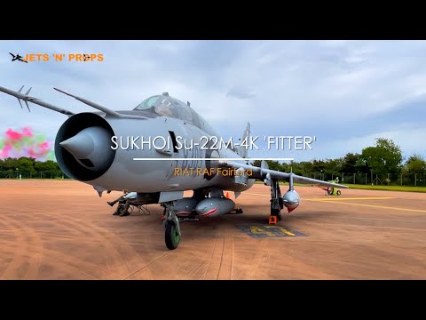 SUKHOI Su 22M 4K 'FITTER' Walk around at RIAT 2023 - YouTube