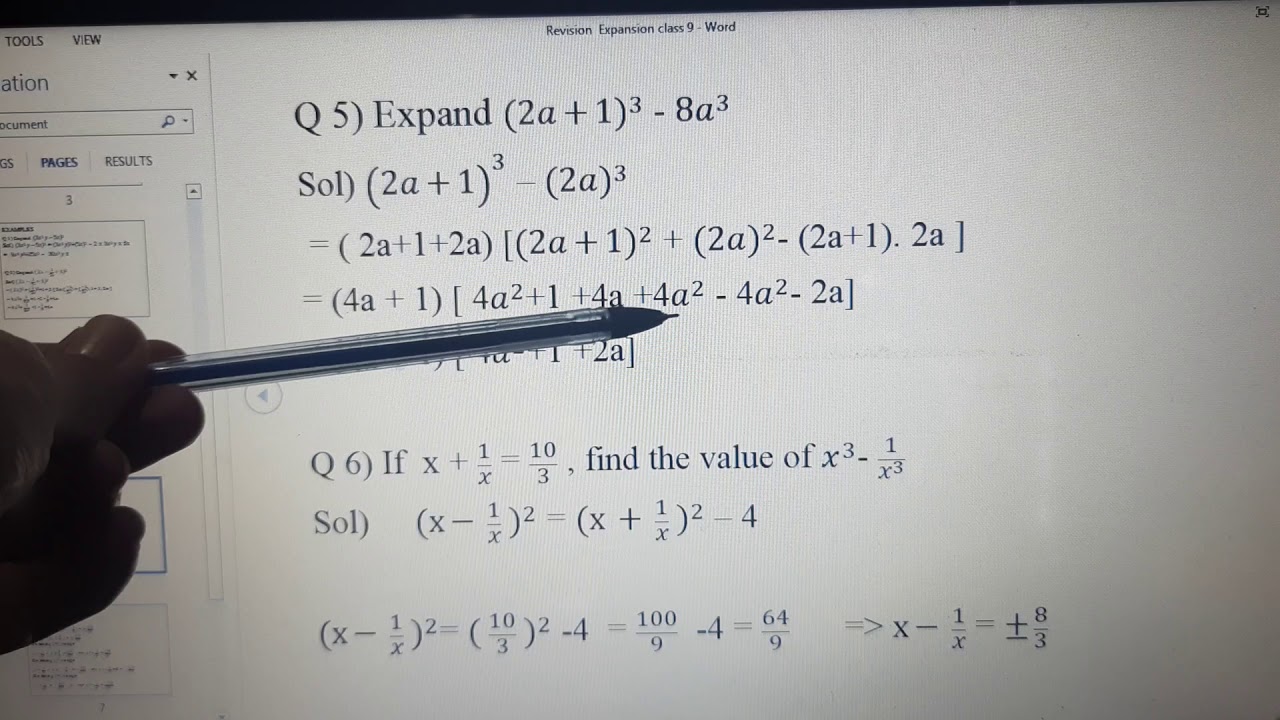 Class 9 Revision Expansion Part 3 - YouTube