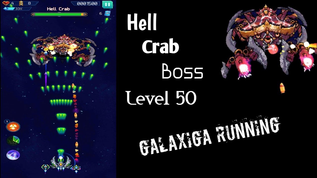 Galaxiga boss fight #level_50 - YouTube