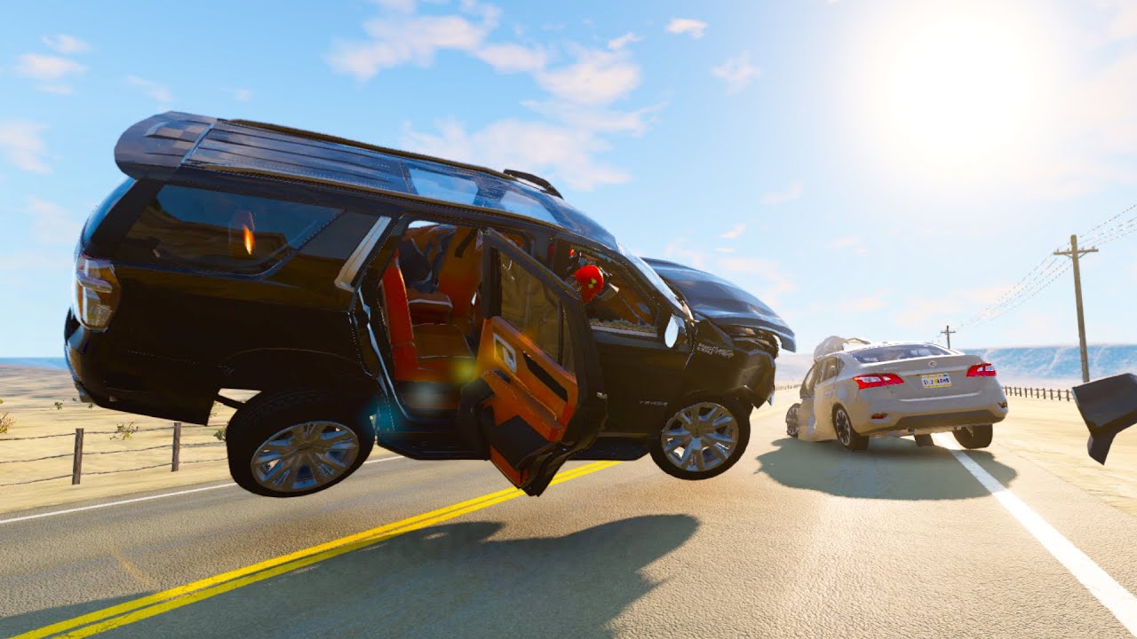 Head-On Collision, Rear-End Collision, and High-Speed Impact | | BeamNG ...