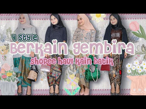 SHOPEE HAUL OOTD MEMAKAI KAIN BATIK DAN KEBAYA - BERKAIN BERSAMA 2022 !!