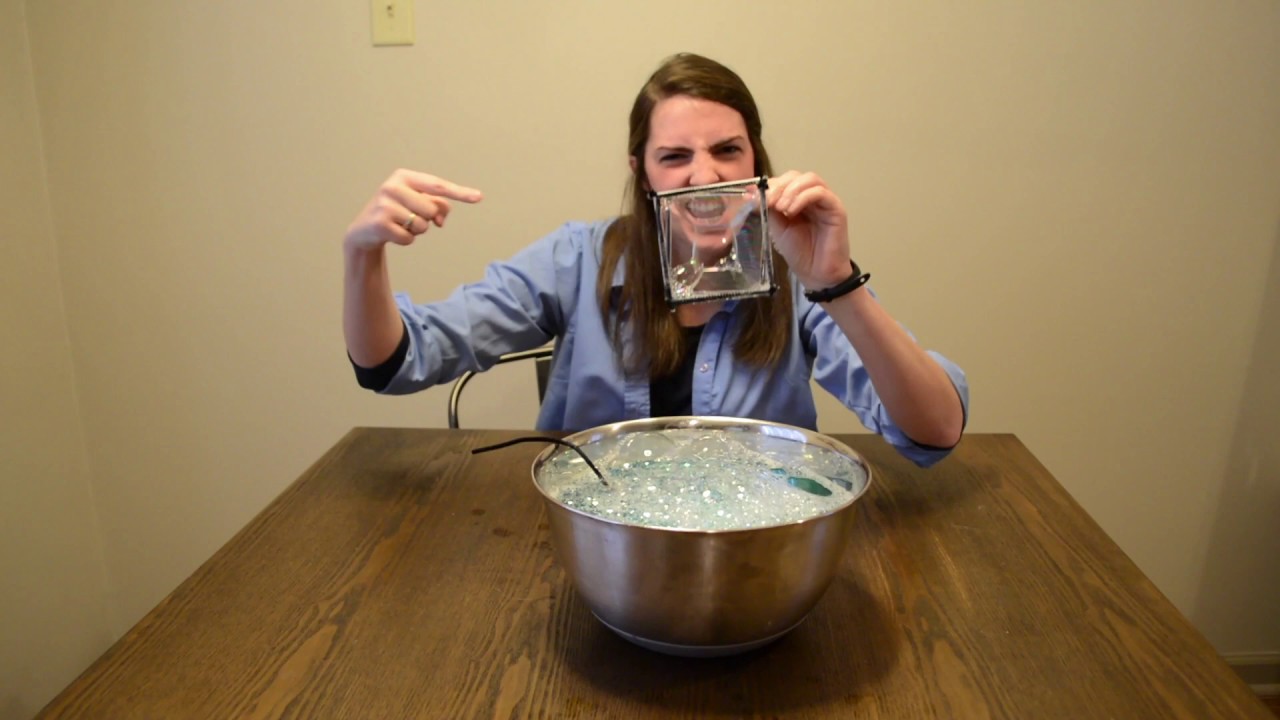 At Home Discoveries: Make Your Own Bubble Squares - YouTube