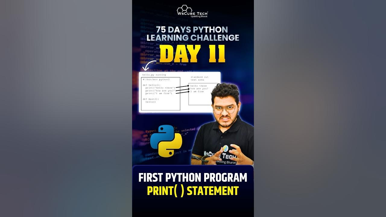 Python Print Statement Explained (11/75Days 🔥) | All Videos Are here👉 # ...