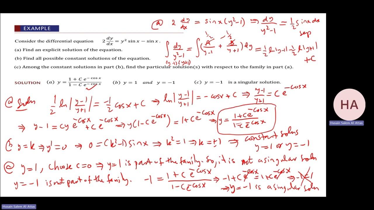 Section 1 4 M208 T232 Singular Solutions YouTube - YouTube
