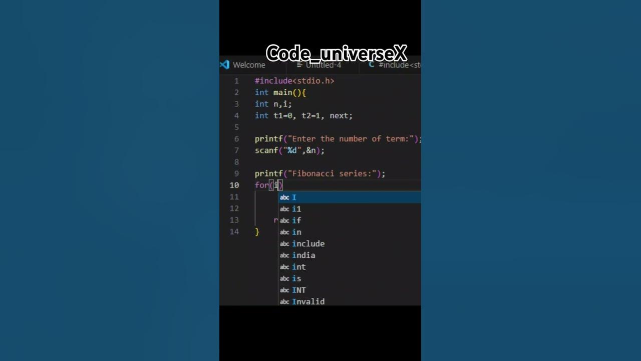 Fibonacci Series Coding Coding Codinglife Codingtutorial Code Codingforbeginners Fibonacci