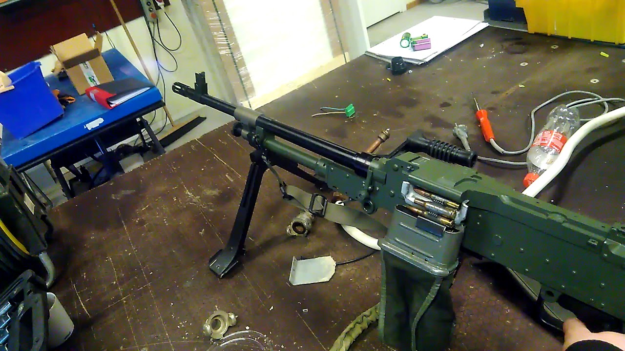 Gas fired Swedish KSP 58 (m240) - YouTube