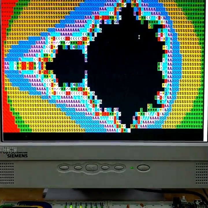 Homebrew 8-bit 6502 BASIC Mandelbrot - YouTube