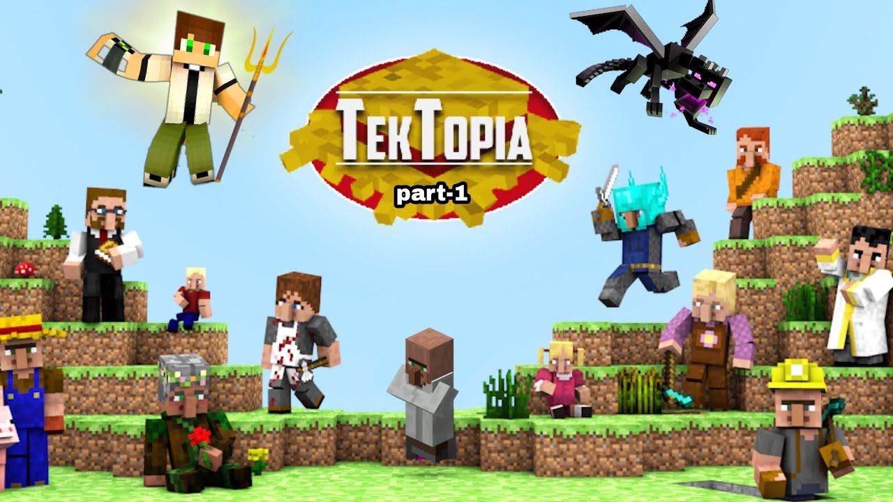 Minecraft Gameplay | Tek Topia Gameplay In Tamil | New Beginning ...