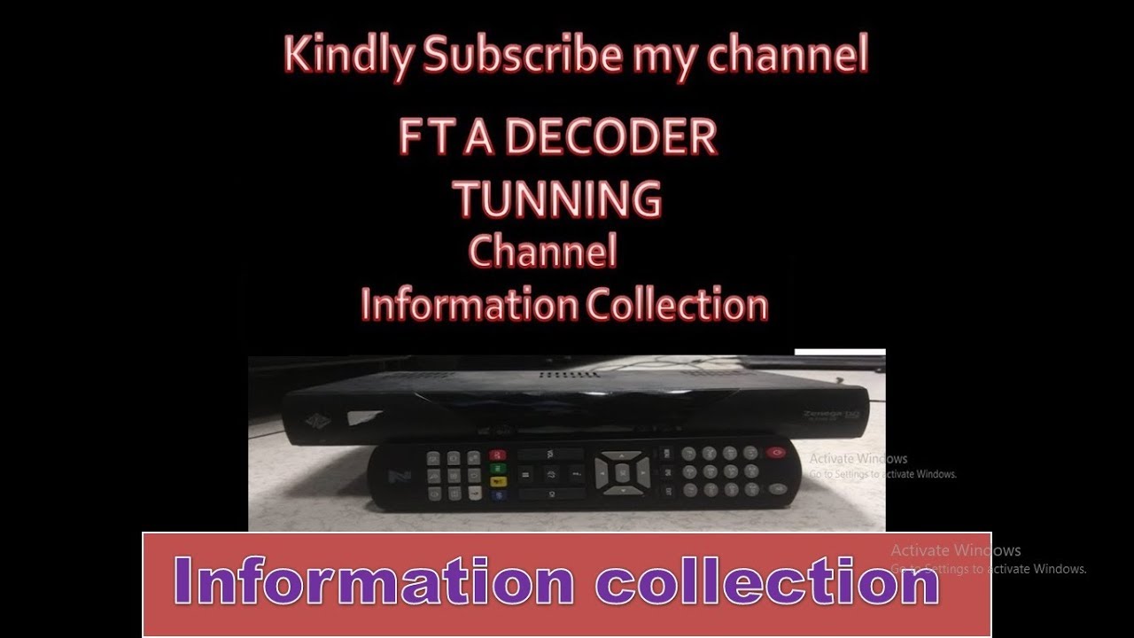 Digital headend Decoder tune for FTA channel by information collection ...