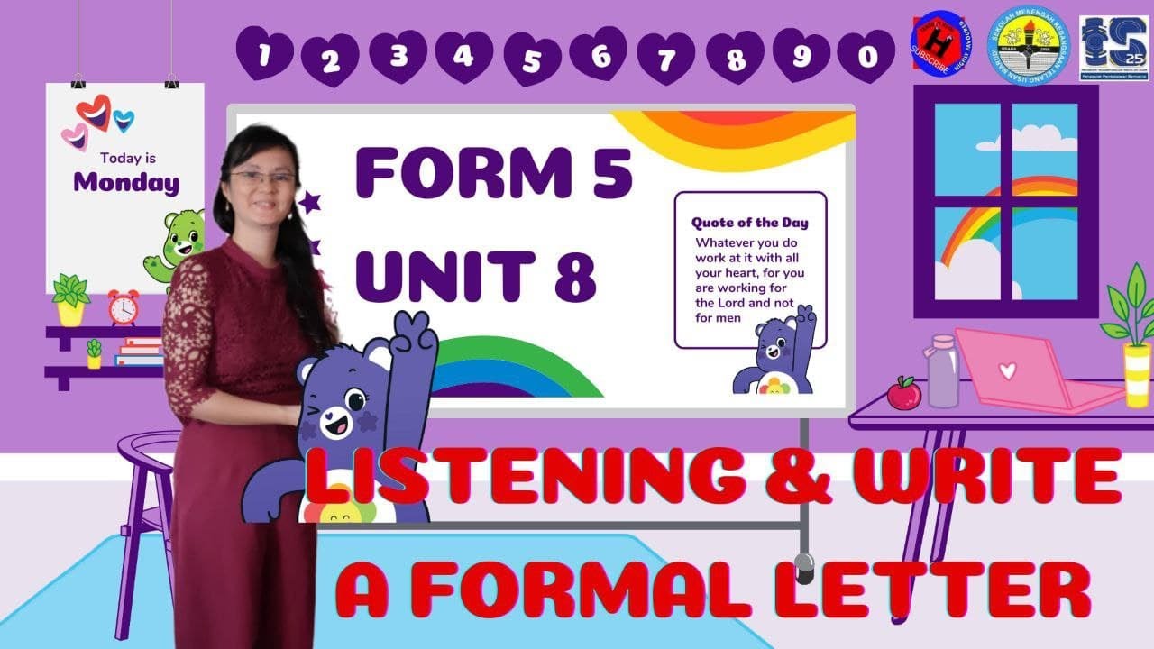 Unit 8 : Listening and Writing A Letter - YouTube