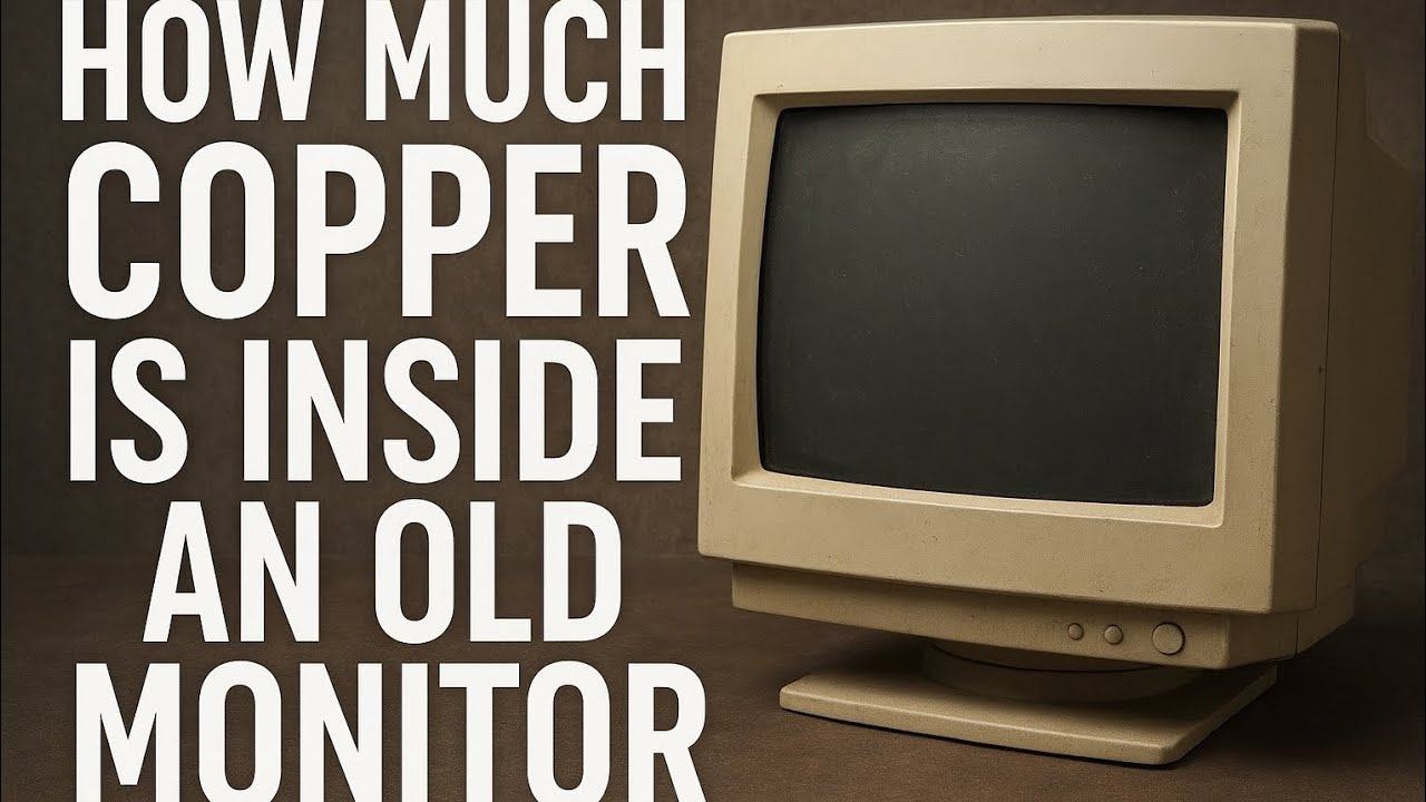 How much copper is inside an old monitor? - YouTube