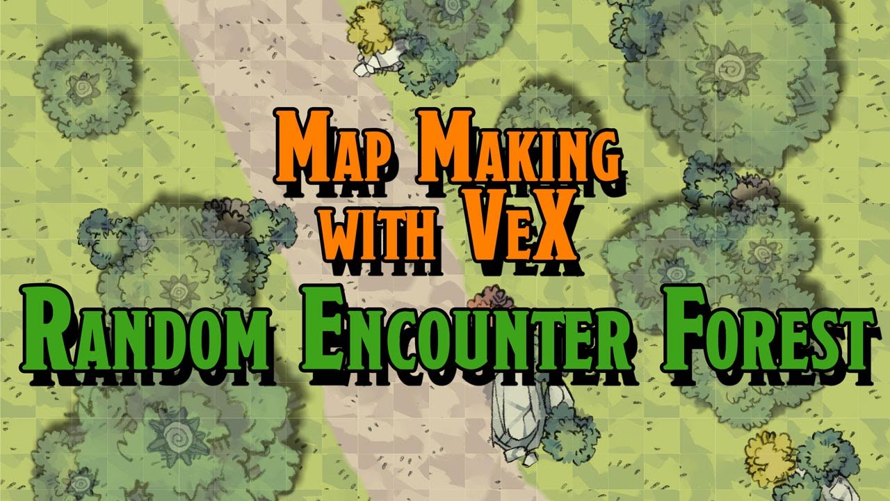 D&D Map Making - Random Encounter Forest - YouTube