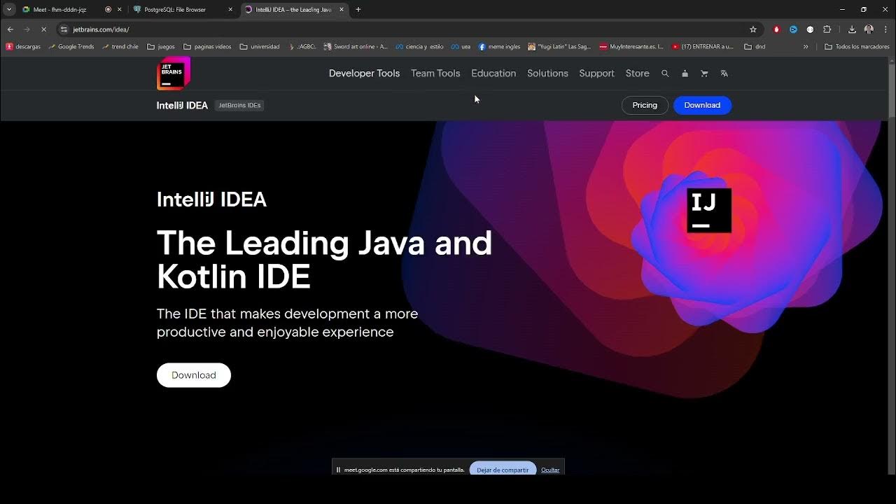 2.- instalacion: pg4, intelijIdea, Springboot, flutter, angular - YouTube