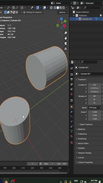 how to make a curve cylinder in a blender3D - YouTube