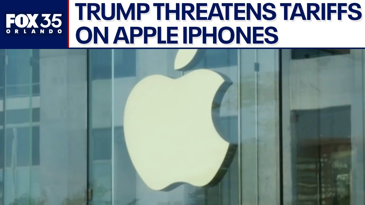 Trump threatens Apple tariff, EU tariff - YouTube