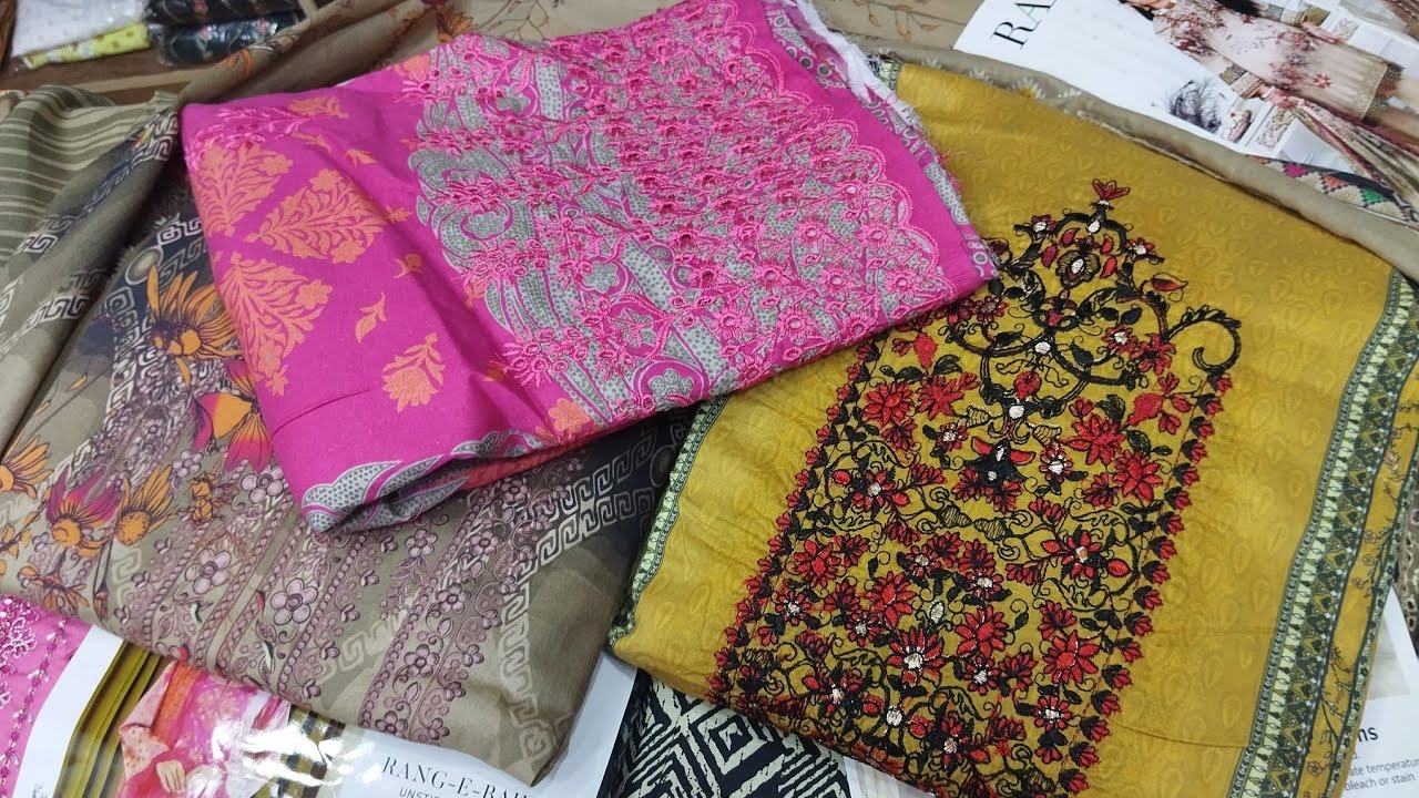 Pakistani catalog cotton three piece collection at chipest price ...