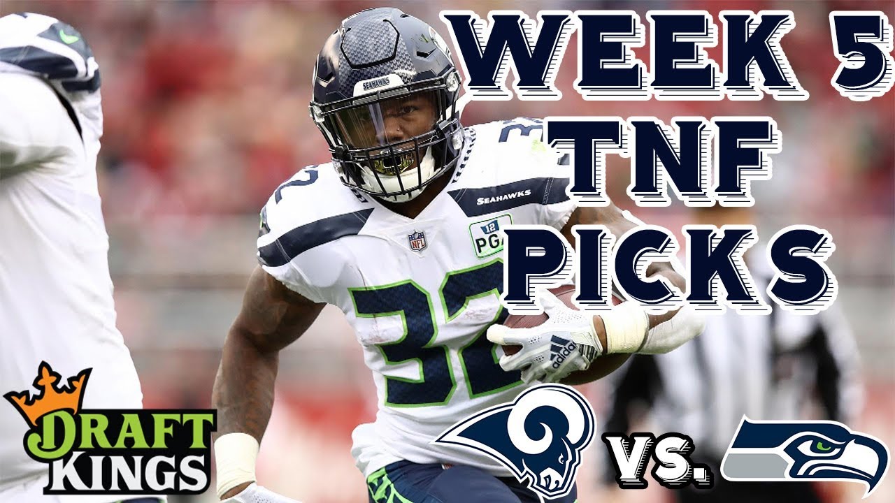 Draftkings Nfl Week 5 Tnf Showdown Picks Rams Vs Seahawks Youtube