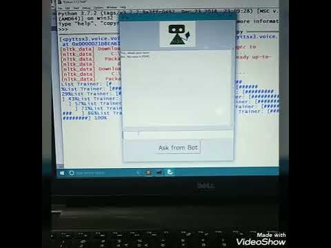 Python | Simple Greeting ChatBot using Chatterbot library - YouTube