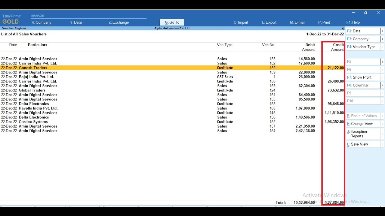 Tally Add On Display Credit Note In Sales Debit Note In Purchase Tally Add On Display Credit Note In Sales Debit Note In Purchase