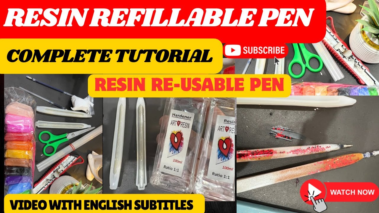 How to Make Refillable Resin Pens ! Complete Guide - YouTube