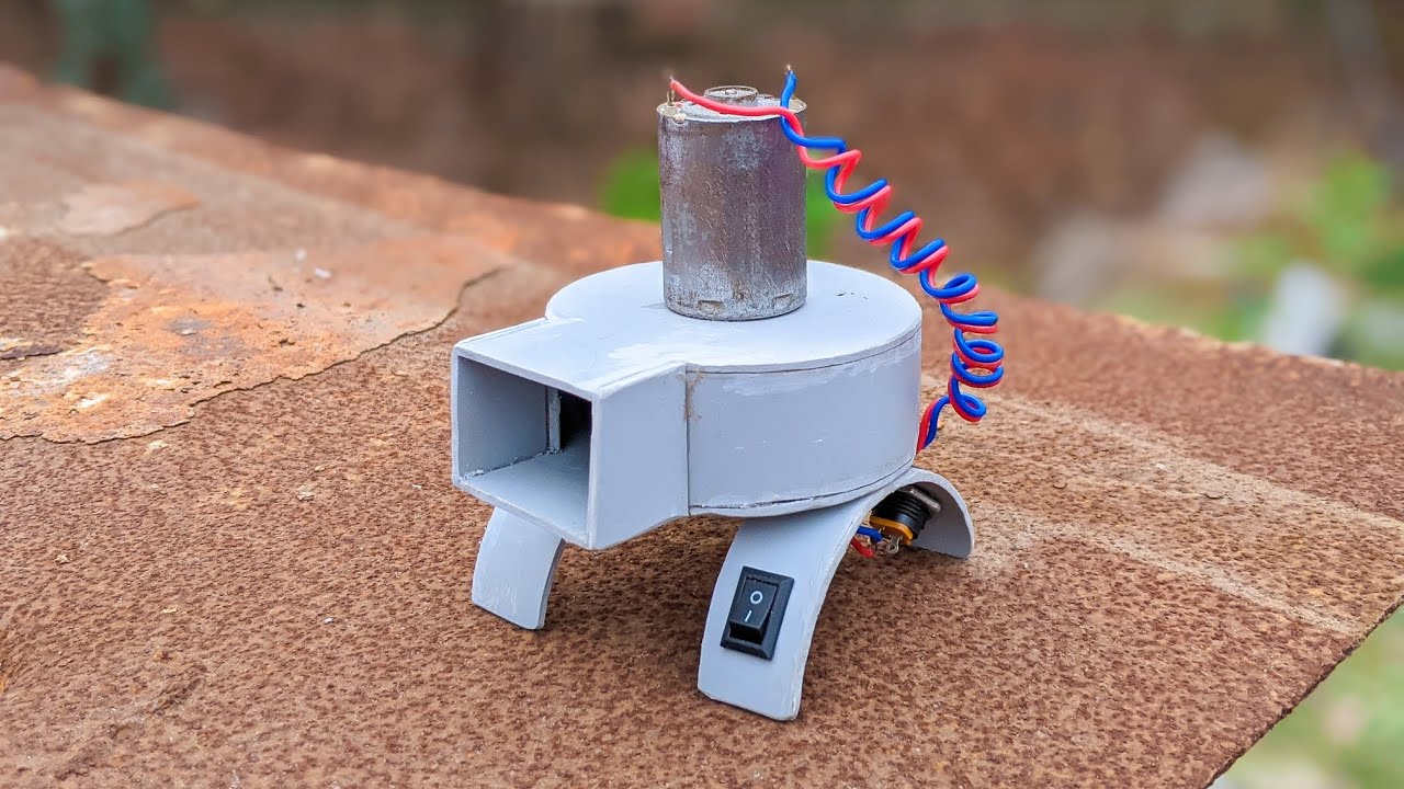 Mini Ac making idea | cooler fan making with DC motor and pvc at home ...