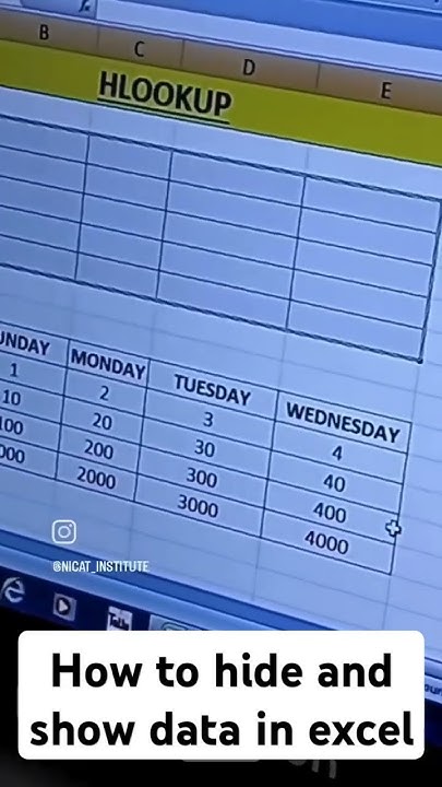 how to hide and show data in Excel #trend #exceltips #excel #youtubeshorts #trendingshorts # ...