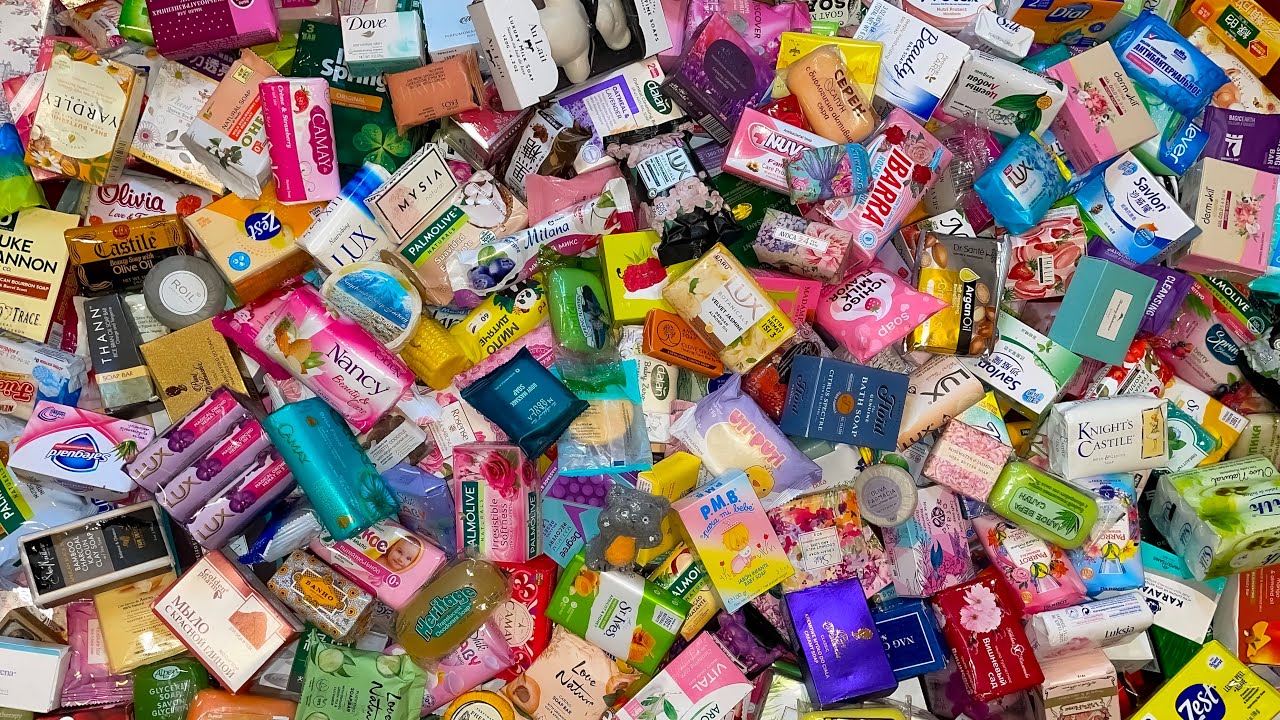 Opening 300 Soaps ASMR Unboxing 💕 Unpacking Unwrapping Soap Bars 🥳 ...