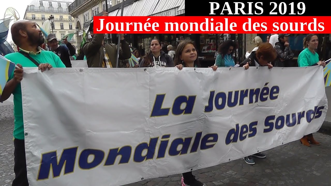 Journée mondiale des sourds - Paris - 2019 - YouTube