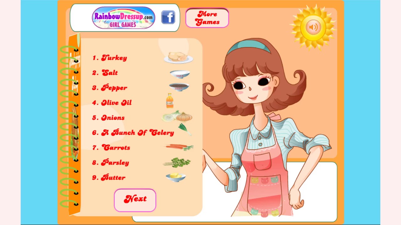 How to play Thanksgiving Turkey Cooking Game game | Free online games ...