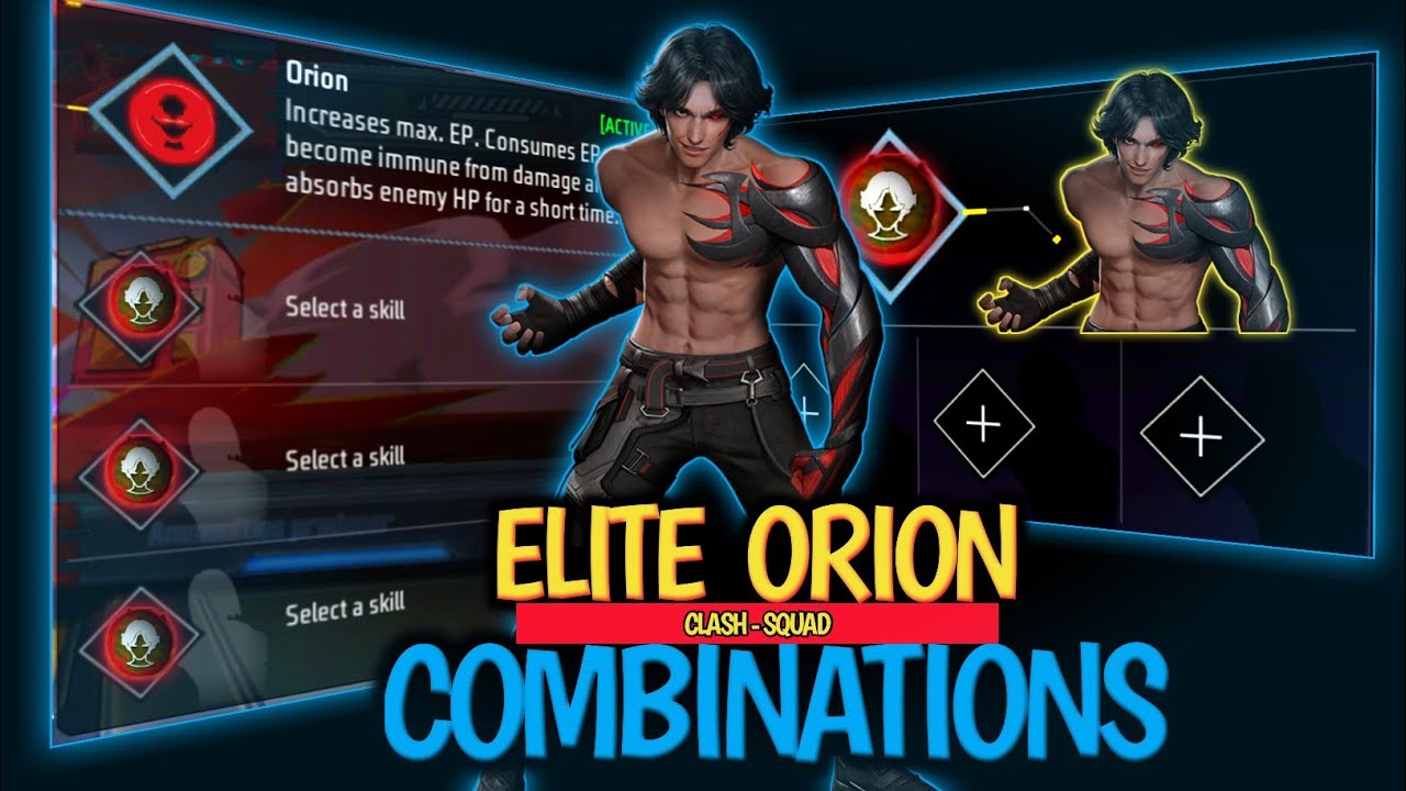 Orion Character Best Combination Free fire | Best Character Combination ...