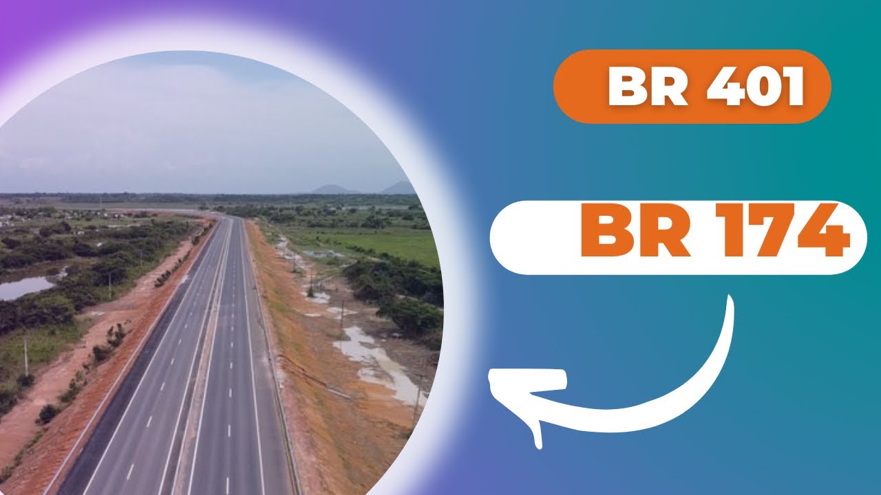 Um trechinho da Br 401 chegando em Boa Vista por Bonfim e a 174 em ...