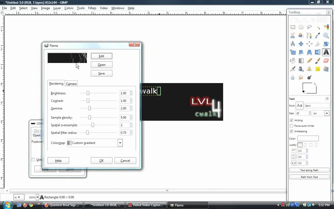 How to make a forum signature with gimp. - YouTube