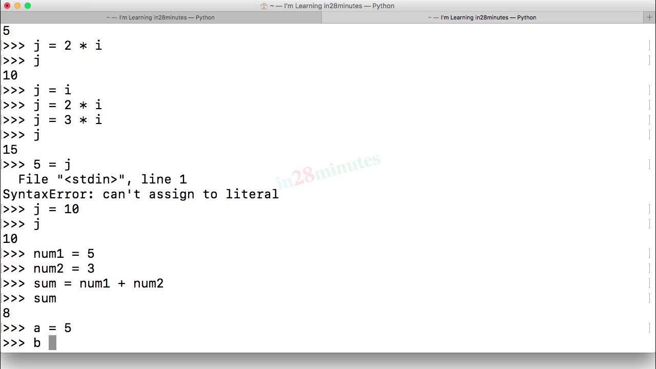 #2.13 Assignment Statement Python Programming for Beginners and Kids ...