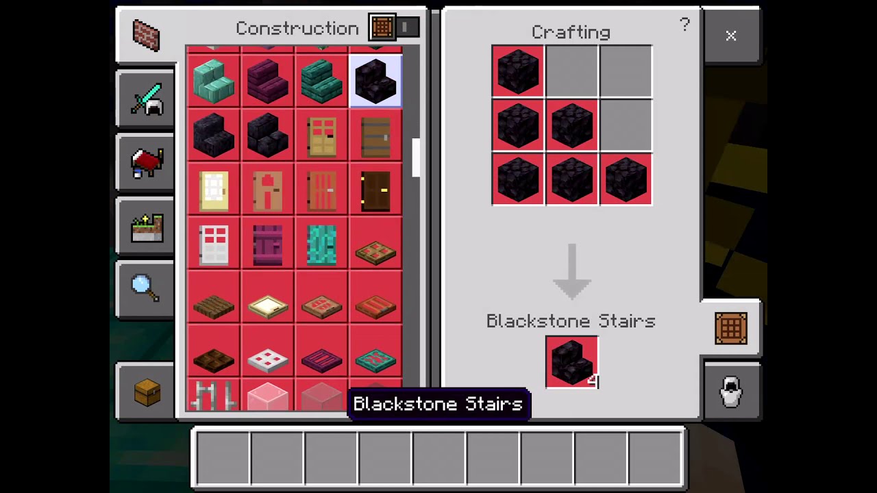 All 1.16 Minecraft Crafting Recipes Part 1 - Construction Blocks - YouTube