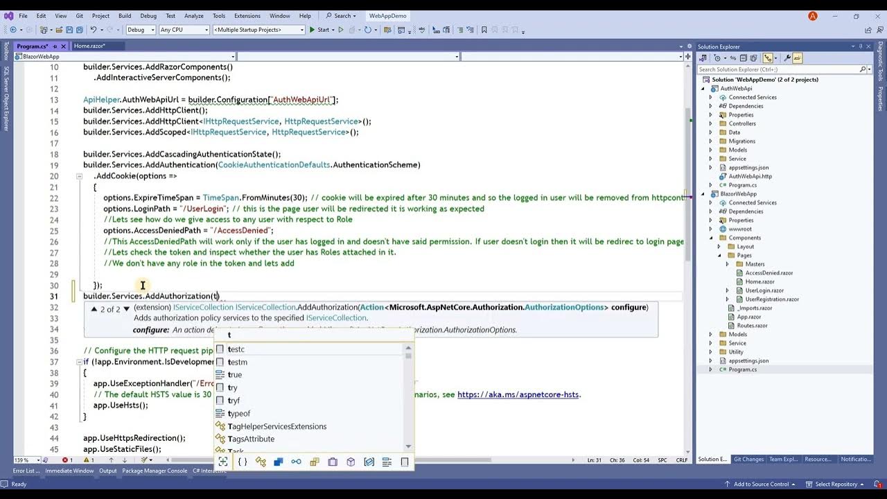 Dotnet 8 Blazor Implementing Authentication and Authorization using Identity - Policy ...