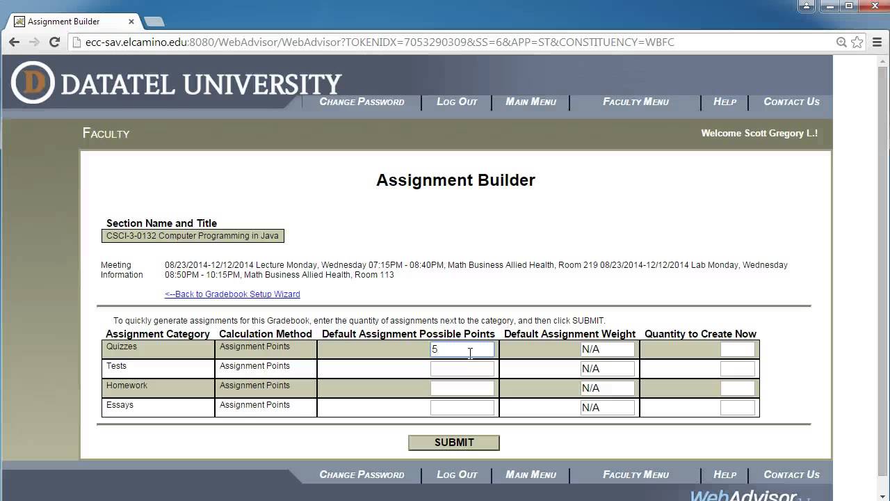 ECC Gradebook – Assignment Builder (build groups of assignments) - YouTube