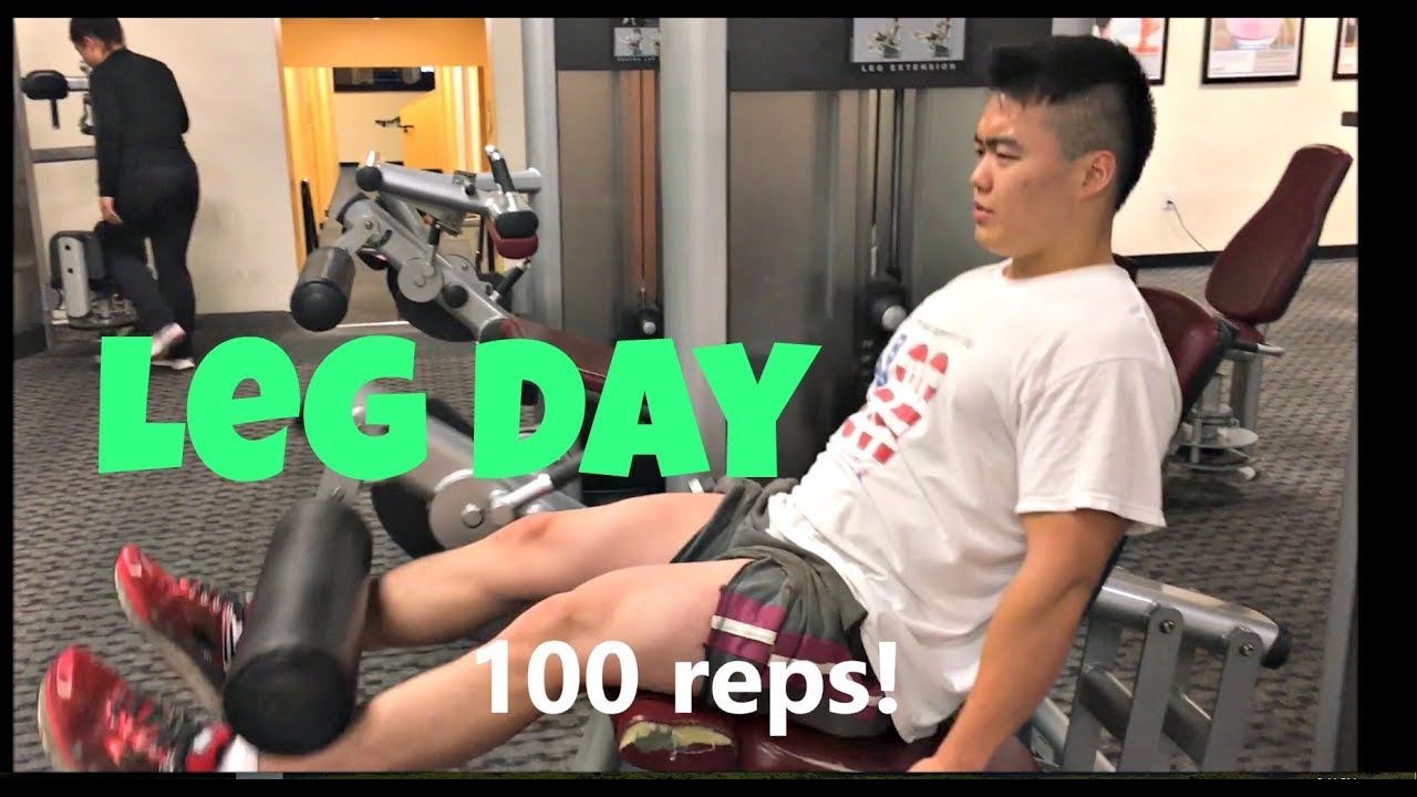 Leg Workout | Competition cutting diet day 16 | 备赛减脂 第16天 | 腿肌训练 - YouTube