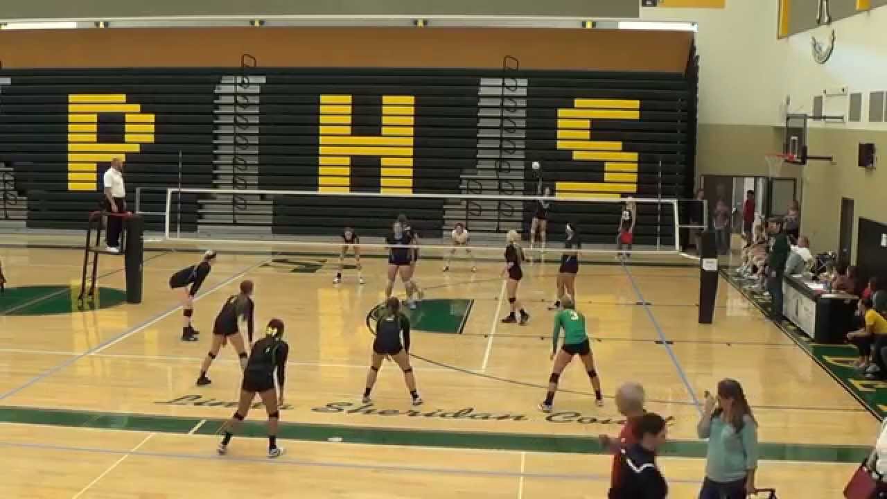 Auburn Riverside High School Volleyball crossover tourney 2014 - YouTube