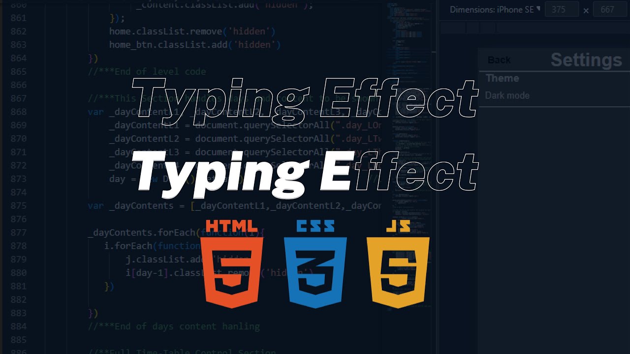 How To Make Looping Typing Effect Html Css Javascript Youtube 0942