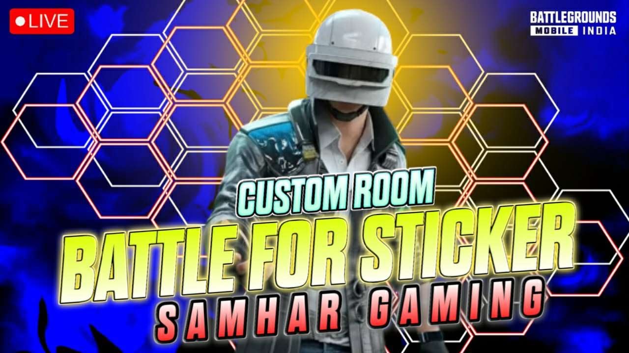CUSTOM ROOM for STICKER CLAIM @10 PM BGMI GAMEPLAY KANNADA STREAM #pubg ...