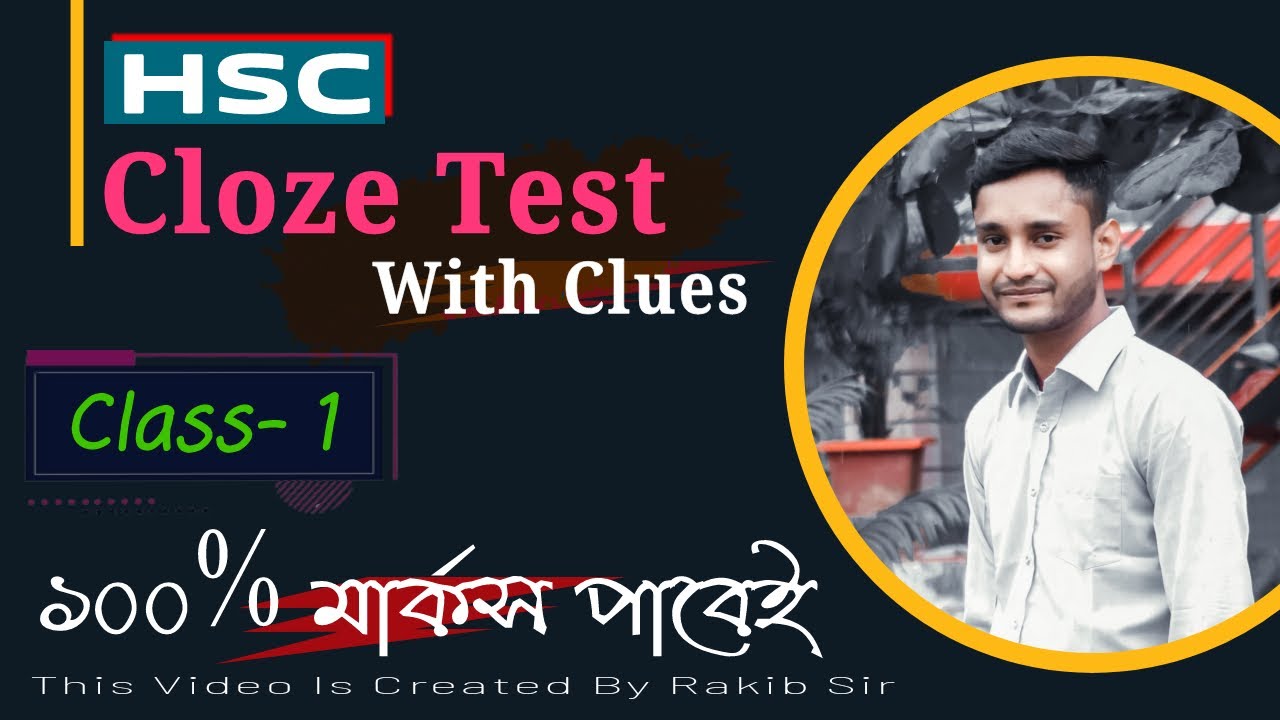 Cloze test with clues for hsc, with clues board questions,hsc english ...