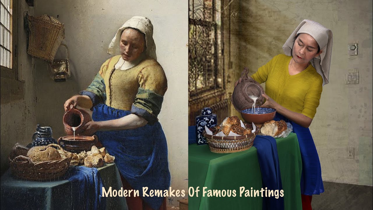 Modern Remakes Of Famous Paintings!! 攝影複製世界名畫 - YouTube