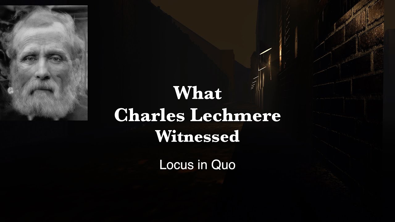 What Charles Lechmere Witnessed: Locus in Quo - YouTube