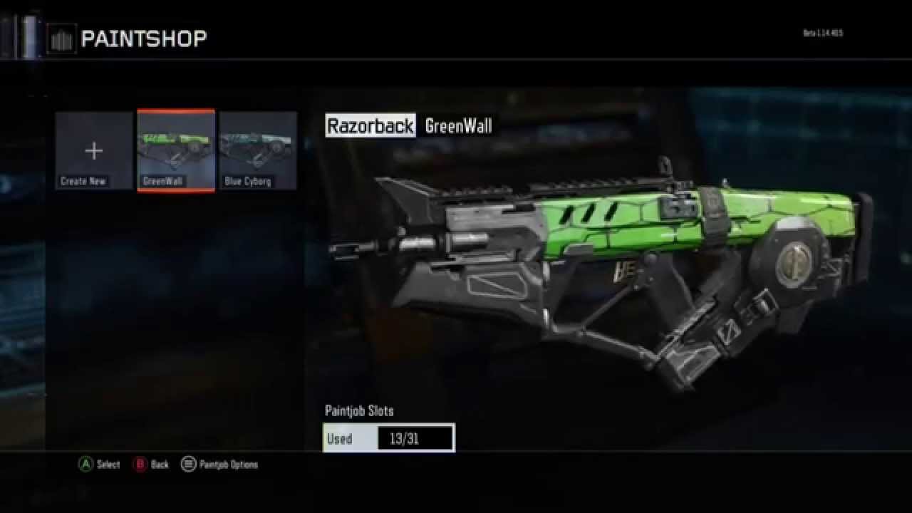 "GreenWall" - Black Ops 3 Paintshop (BO3 Beta Gameplay + OpTic Gaming ...
