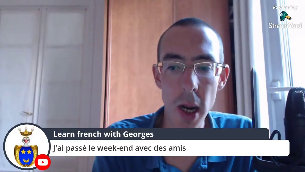 FREE french lesson LIVE- A1- Tu as passé un bon week-end?- leçon 33 ...