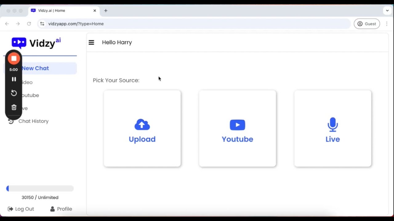 How to chat with your videos using Vidzy AI - YouTube