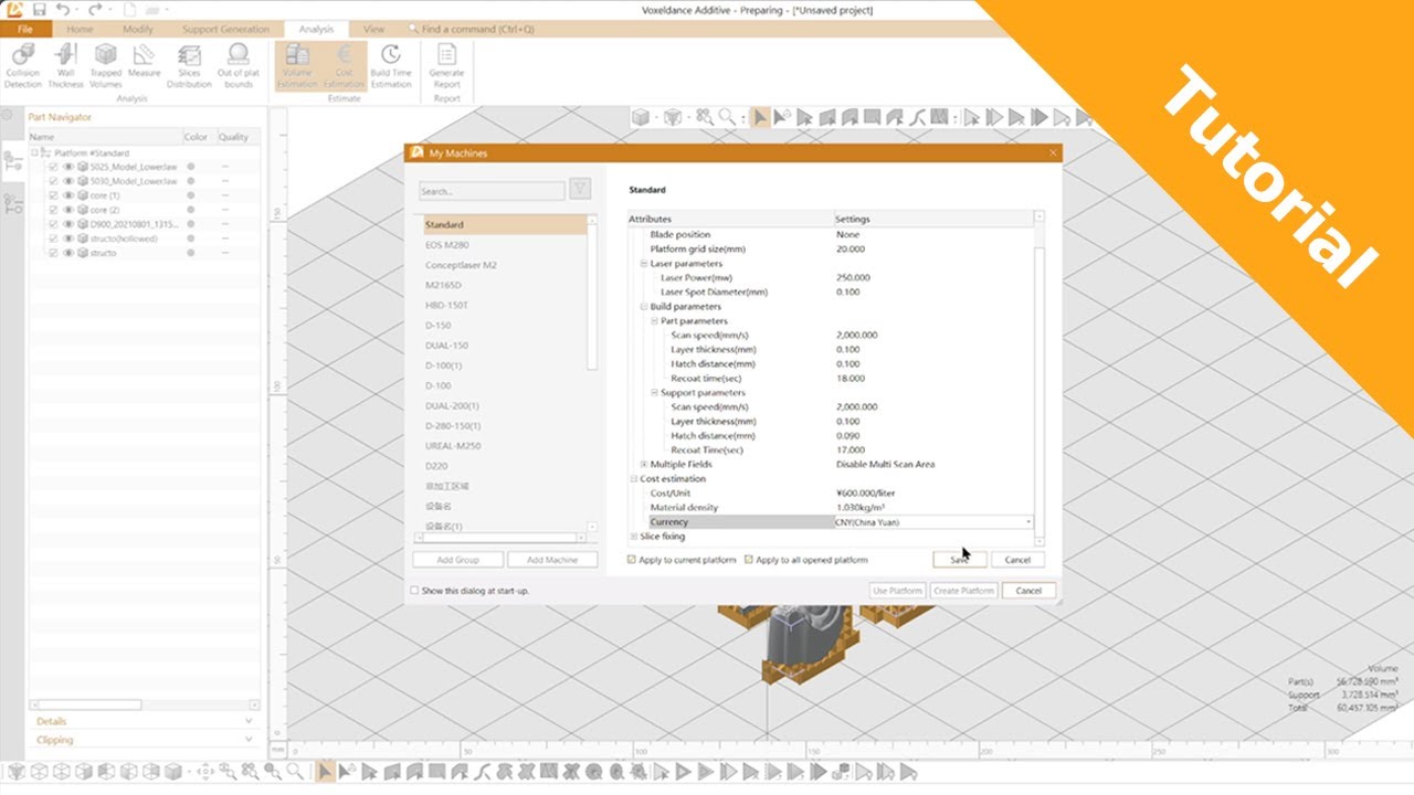 How to estimate the volume, build cost and build time - YouTube