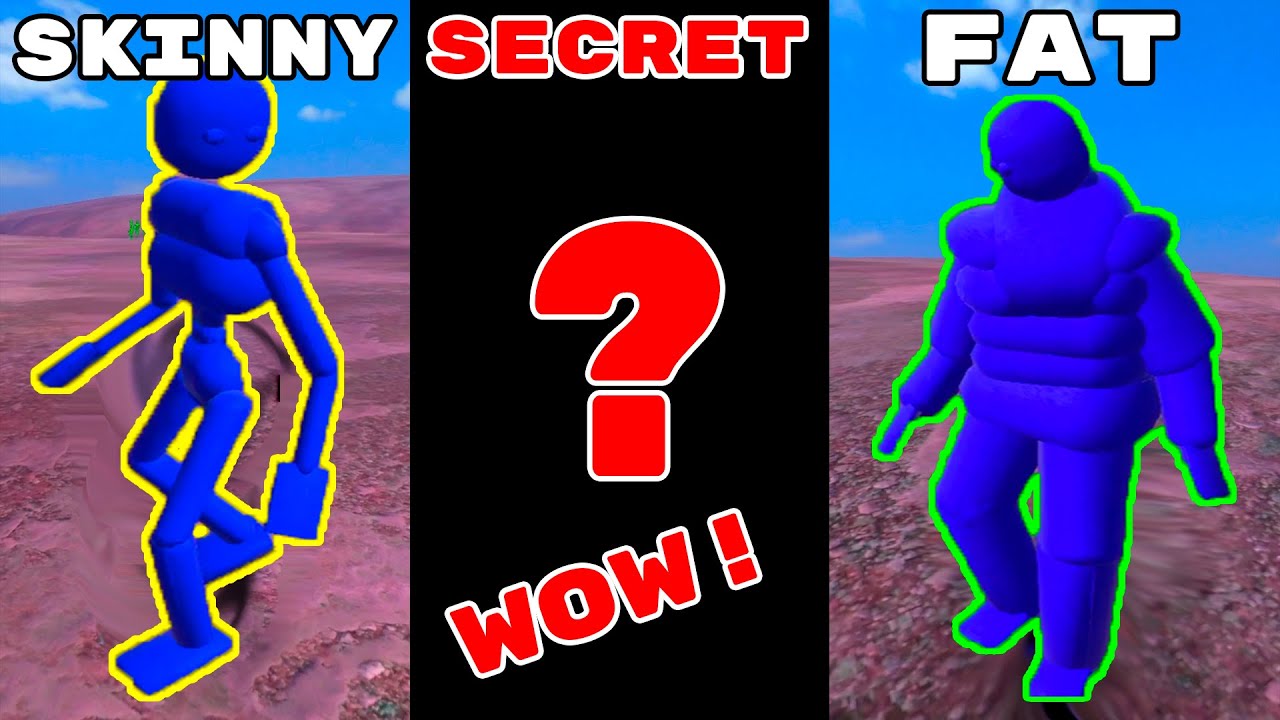 SKINNY & FAT & SECRET | Ragdoll Phisics Battles in Overgrowth #2 - YouTube